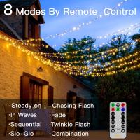 China 6W IP44 Waterproof Christmas Lights Outdoor Warm White Plug In Fairy Lights For House Decor for sale