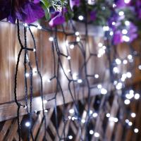 China 800MAH Solar Powered LED String Lights Green Wire  Xmas Tree Garden Decor for sale
