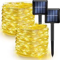 China 20m Solar Christmas String Lights Outdoor Powered Waterproof For Party Tree Yard Decor for sale