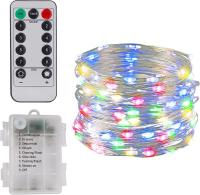 China 8 Modes Twinkle Star Christmas Fairy Lights Battery Operated Outdoor Party Decor for sale