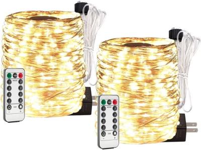 China 300 LEDs 100 FT Plug In Indoor Copper String Lights With Remote  IP 65 for sale