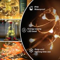 China 300 LEDs 100 FT Plug In Indoor Copper String Lights With Remote  IP 65 for sale