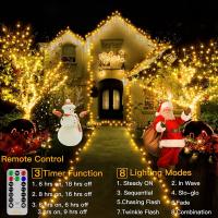 China Yard Decor Christmas Lights Outdoor String Lights Super Long Waterproof 8 Modes With Timer Remote for sale