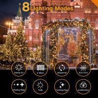 China Yard Decor Christmas Lights Outdoor String Lights Super Long Waterproof 8 Modes With Timer Remote for sale