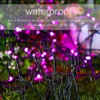 China IP44 Solar Christmas String Lights Outdoor Pink With 8 Modes For Tree Garden Yard Decor for sale