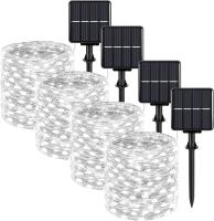 China 200 LED Solar Fairy Twinkle Lights Waterproof 8 Lighting Modes Daylight For Fence Pool Party for sale