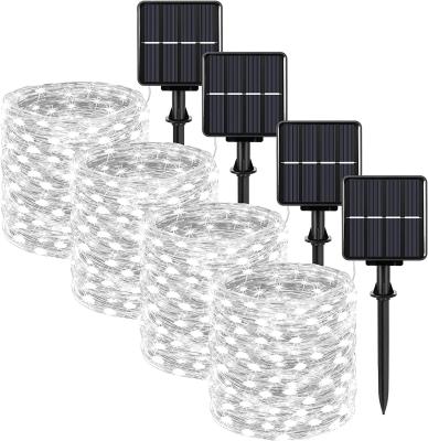 China 200 LED Solar Fairy Twinkle Lights Waterproof 8 Lighting Modes Daylight For Fence Pool Party for sale