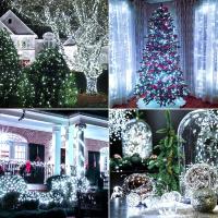 China 200 LED Solar Fairy Twinkle Lights Waterproof 8 Lighting Modes Daylight For Fence Pool Party for sale