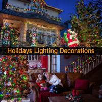 China 3W Solar Christmas String Lights Multicolor 240LED IP67 Solar Fairy Lights For Patio Balcony for sale