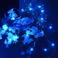 China Blue Led Battery Powered Christmas Lights For Office Mini Xmas Tree Decor for sale