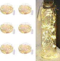 China Warm White 20 LED Mini String Lights Waterproof Copper Wire Firefly Starry Lights for sale