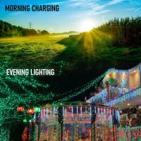 China 3W Green Solar Christmas String Lights 200 LED Waterproof Fairy Lights For Patio Garden for sale