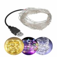 China DC 5V USB Powered LED String Lights 1m Length Remote Control Decorative Lights for sale