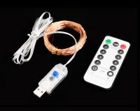 China Decorative 200 LED USB String Lights Firefly USB 500LM For Bedroom for sale