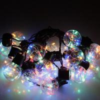 China Garden 35 Bulbs Solar Festoon Lights Waterproof RV With 3M Cable for sale