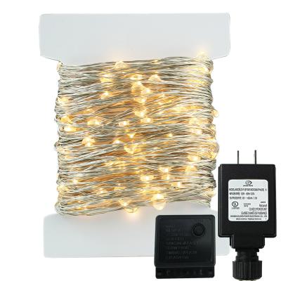 China 100V IP65 Copper Wire Lights 200 LED Plug In String Lights For Bedroom for sale