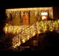China 8 Modes Remote Control Solar Icicle Lights 100 LED 600 LM For Wedding Decor for sale