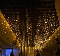 China 8 Modes Remote Control Solar Icicle Lights 100 LED 600 LM For Wedding Decor for sale