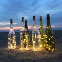 China 10m Length Solar Copper Wire Lights / Christmas Decorative Lights 300 MAH for sale