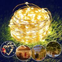 China DC 5V USB Powered LED String Lights 1m Length Remote Control Decorative Lights for sale