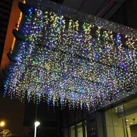 China 600 LM Waterproof Solar Powered String Lights 5V 500 Warm White Icicle Lights for sale