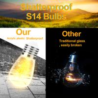 China Ambience LED Outdoor Festoon Solar Lights Edison 1500LM Warm White for sale