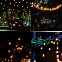 China Rechargeable Solar Powered Festoon Lights Edison 3M Cable For Bistro for sale