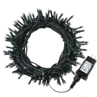 China Green Wire Warm Yellow Christmas Tree Lights 500 LED 50M Length 60HZ for sale