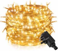 China 30V Yellow LED Christmas Tree Lights 50Hz 10m Fairy Lights Plug In for sale