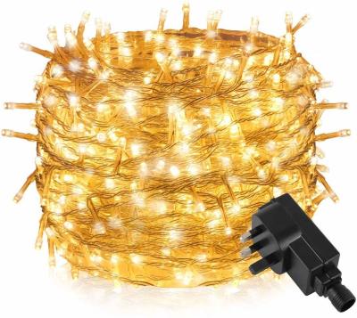 China 30V Yellow LED Christmas Tree Lights 50Hz 10m Fairy Lights Plug In for sale