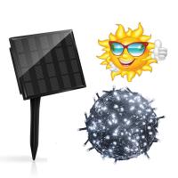 China 5V Cool White IP44 Solar Powered Twinkle Fairy Lights Outdoor Christmas Lights for sale