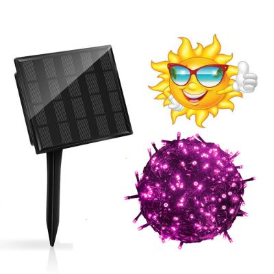 China Outdoor Pink Solar  400 LED Christmas String Lights Waterproof 40M Length for sale