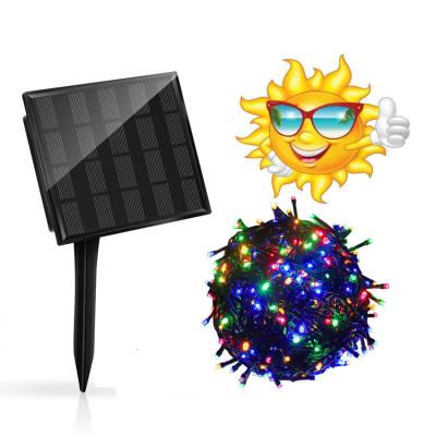 China 500 LED Solar Christmas String Lights 8 Modes 50M Multi Coloured Solar Fairy Lights for sale