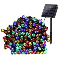 China Rechargeable Outdoor 300 LED Solar Christmas String Lights Multicolor for sale