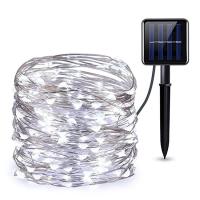 China 30M Length Solar Christmas String Lights 250MA White Valentine's Day String Lights for sale