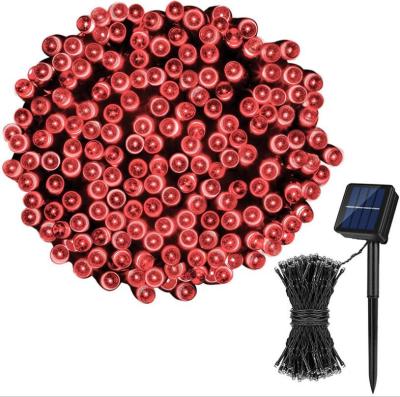 China Red Solar Christmas String Lights 200 LED Outdoor 28V 20m Length for sale