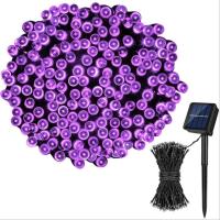China 100 LED Purple Solar Christmas String Lights 300MA 5V Christmas Tree for sale