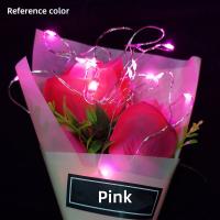China Outdoor Halloween Pink LED Battery Operated Christmas Lights 6V 30m For Party for sale