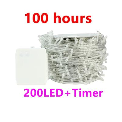 China 200 LED Battery Operated Christmas Lights 28V 20m Length Hanging Lights For Bedroom for sale