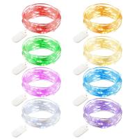 China Outdoor Fairy Copper Wire Lights Battery Operated 1m CR2032 DC 5V for sale