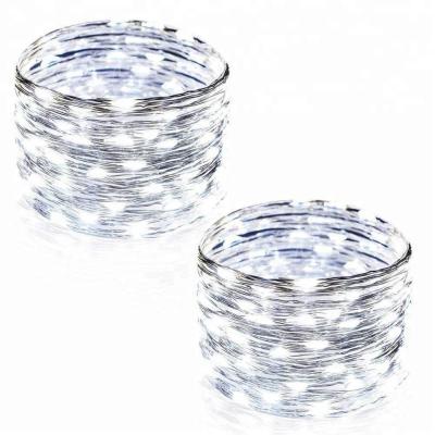 China IP65 Copper String Lights Battery Operated / Cool White LED Christmas Lights DC 5V for sale