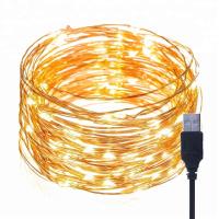 China 200 String DC 5V USB Powered LED Fairy Lights Warm White IP65 20M Length For Dorm for sale