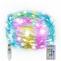 China 20m Length 5V USB String Lights 150 LED Multi Coloured Christmas Tree Lights for sale