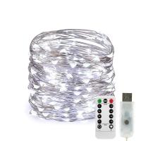 China Ceiling Remote Control Outdoor Fairy Lights 10 LED USB 5V Cold White For Bedroom for sale