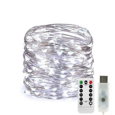 China Ceiling Remote Control Outdoor Fairy Lights 10 LED USB 5V Cold White For Bedroom for sale