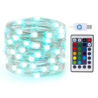 China Blue IP65 USB String Lights 150 LED Festival Fairy Lights with 0.5m Cable for sale