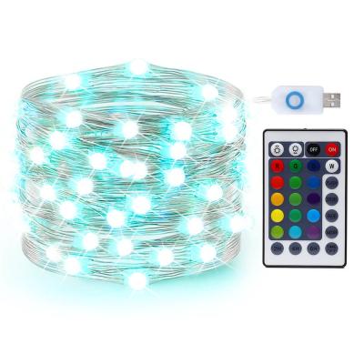 China Blue IP65 USB String Lights 150 LED Festival Fairy Lights with 0.5m Cable for sale