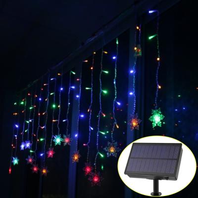 China Wedding Blue Icicle Solar Lights Multi Coloured 400 LED 40M Length for sale