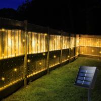 China 8 Modes Remote Control Solar Icicle Lights 100 LED 600 LM For Wedding Decor for sale