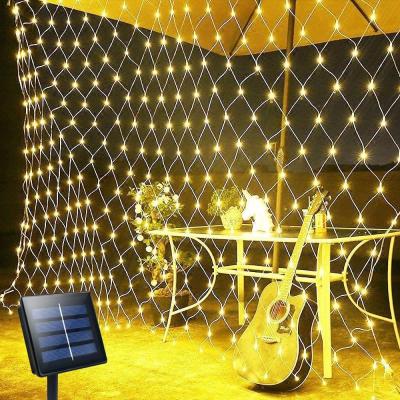 China Yellow 200 LED Solar Icicle Lights 600LM For Christmas Decoration for sale